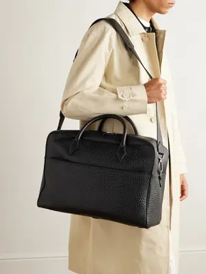 METIER Closer Two Day Full-grain Leather Weekend Bag