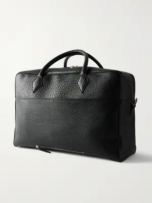 METIER Closer Two Day Full-grain Leather Weekend Bag