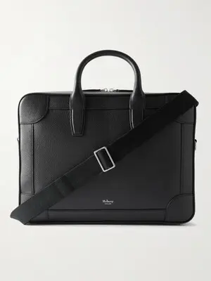 Mulberry Belgrace Full-grain Leather Briefcase - Black
