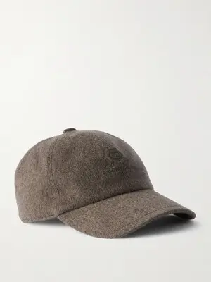 Loro Piana Logo-embroidered Storm System® Cashmere Baseball Cap - Neutrals