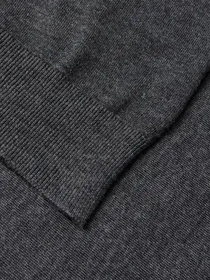Loro Piana Sottile Slim-fit Wool, Silk And Cashmere-blend Sweater - Gray