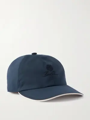 Loro Piana Logo-embroidered Storm System® Baseball Cap - Blue
