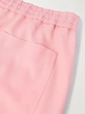 Loewe Straight-leg Logo-embroidered Wool Shorts