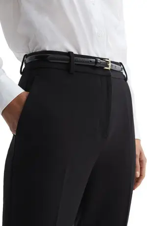 REISS Slim Fit Tapered Pants - Black