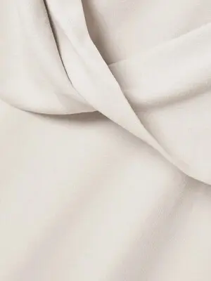 Tove Clem Draped Crepe Maxi Dress - Gray
