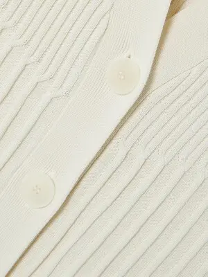 Max Mara Bimba Ribbed Cotton-blend Vest - Neutrals
