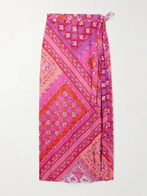 Emilio Pucci Printed Cotton-muslin Pareo - Pink