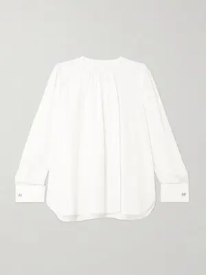 Max Mara Carol Gathered Silk Blouse