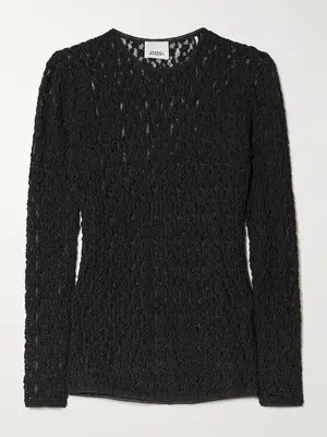 Isabel Marant Gaelle Popcorn Lace Top - Ecru