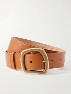 Gabriela Hearst Simone Textured-leather Belt - Brown