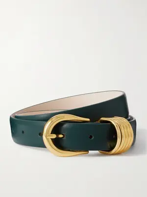 DEHANCHE Hollyhock Leather Belt - Green