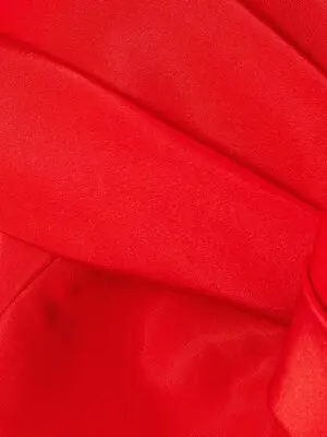 Carolina Herrera Off-the-shoulder Pleated Silk-faille Midi Dress