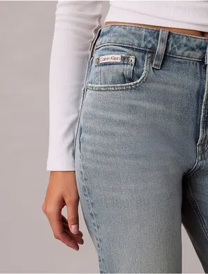 Calvin Klein High Rise Straight Jeans - Riverside