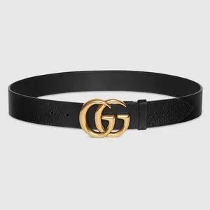 Gucci Gg Marmont Wide Belt - Black