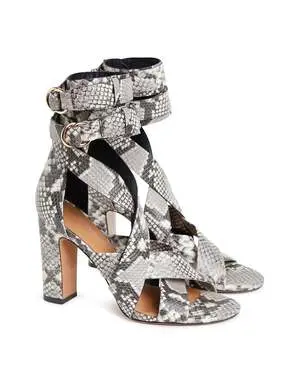 Cynthia Rowley Cece Wrap Heel - Snake