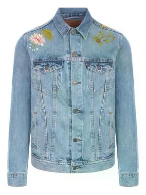 LEVI'S Floral Embroidered Denim Jacket