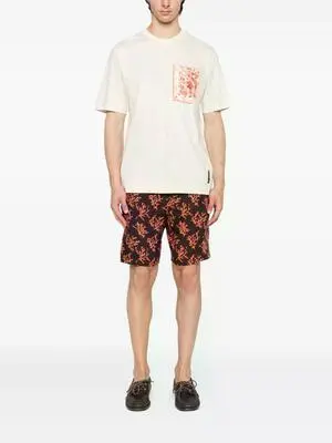 Fendi Floral-print T-shirt - Neutrals