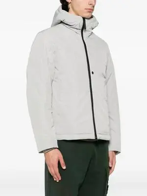 Stone Island Hooded Zip-front Jacket