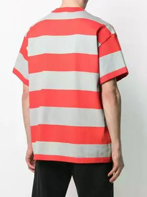 MSGM Logo-print Striped T-shirt