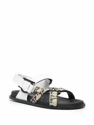 FERRAGAMO Open-toe Buckled Sandals - White