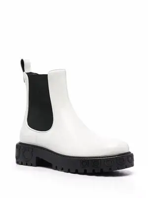 FERRAGAMO Leather Chelsea Boots