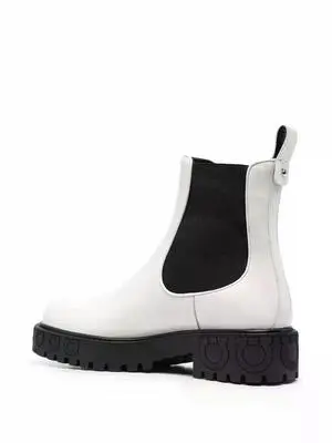 FERRAGAMO Leather Chelsea Boots