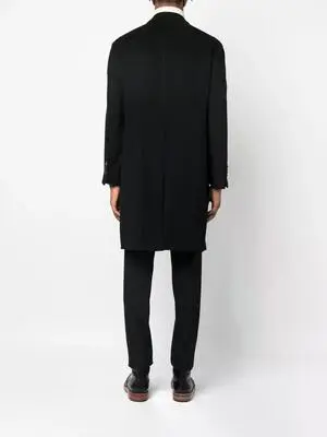 Tagliatore Double-breasted Cashmere Coat - Black