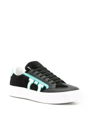 FERRAGAMO Borg Low-top Sneakers - Black