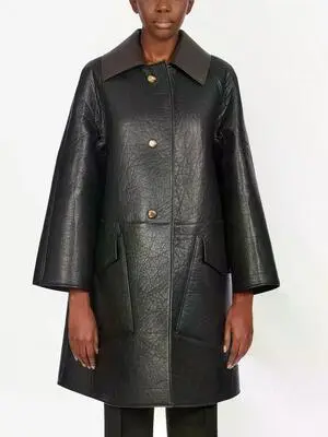 FERRAGAMO Textured Nappa-leather Coat