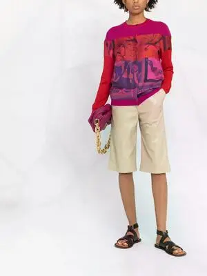 FERRAGAMO Heritage-print Panelled Cardigan