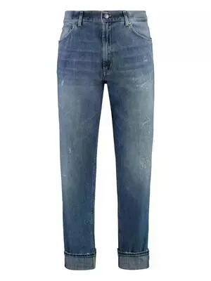 DONDUP Distressed Cuffed Regular Jeans