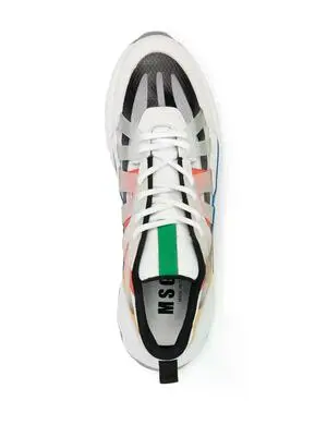 MSGM Panelled Low-top Sneakers