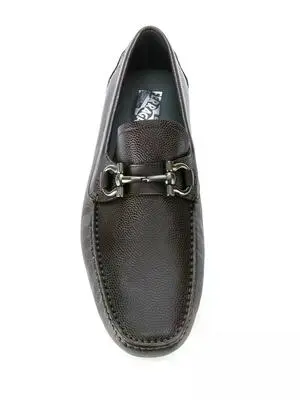 FERRAGAMO Gancio Horsebit Loafers - Brown