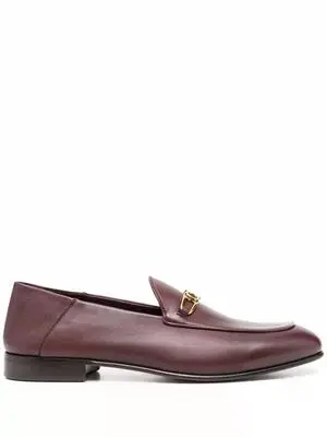 FERRAGAMO Melbourne Gancini-buckle Loafers - Red