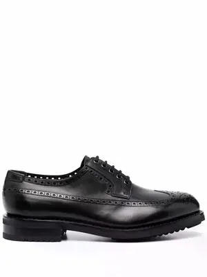 FERRAGAMO Marcus Perforated Derby Shoes