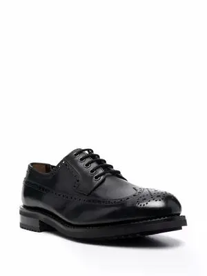 FERRAGAMO Marcus Perforated Derby Shoes