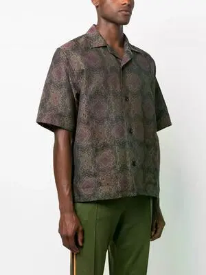 Needles Geometric-pattern Short-sleeved Shirt
