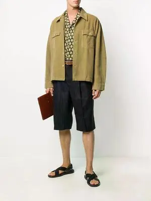 FERRAGAMO Striped Tailored Shorts