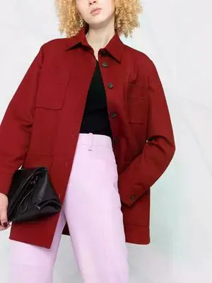 FERRAGAMO Long Sleeve Virgin Wool Shirt