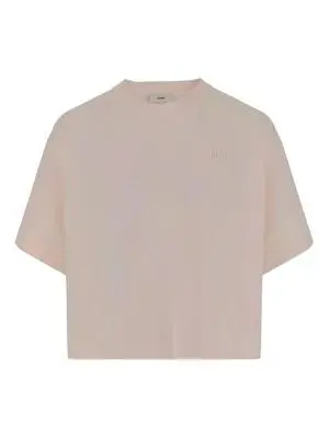 AUTRY Embroidered Logo T-shirt - Pink