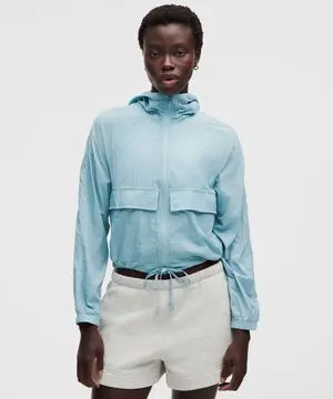 Lululemon Hood-lite Relaxed-fit Jacket - Seafoam