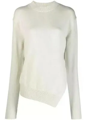 Studio Nicholson Shiso Asymmetric-hem Knitted Jumper