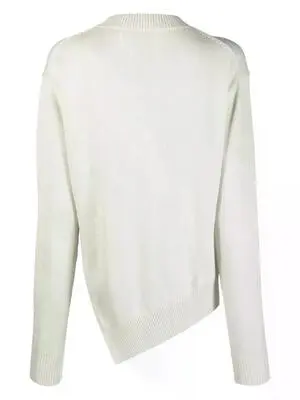 Studio Nicholson Shiso Asymmetric-hem Knitted Jumper