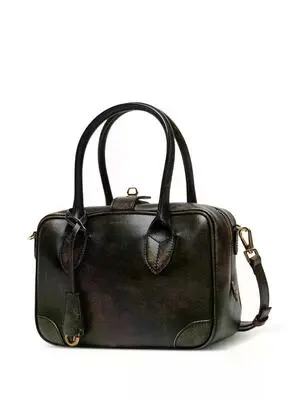 GOLDEN GOOSE Vita Top-handle Leather Bag - Black