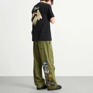 MAHARISHI Dragon Crane Embroidered Snopants - Olive