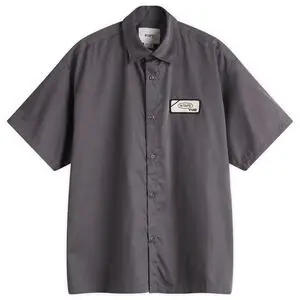 WTAPS Logo Work Shirt - Charcoal