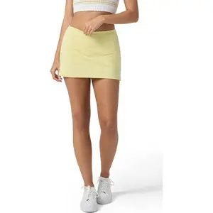 FLORENCE BY MILLS Knit Miniskirt - Yellow Iris