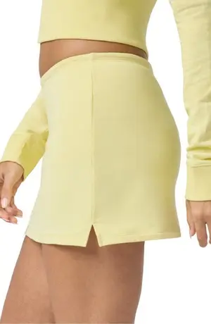 FLORENCE BY MILLS Knit Miniskirt - Yellow Iris