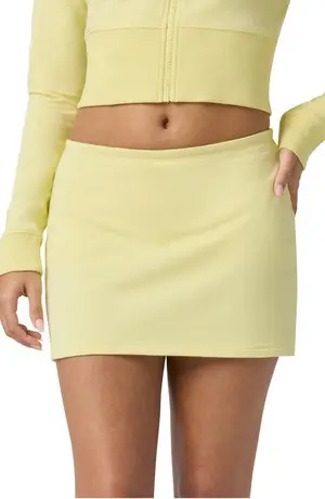FLORENCE BY MILLS Knit Miniskirt - Yellow Iris