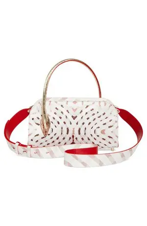 CHRISTIAN LOUBOUTIN Eloise Gaagal Grommets Baguette Bag